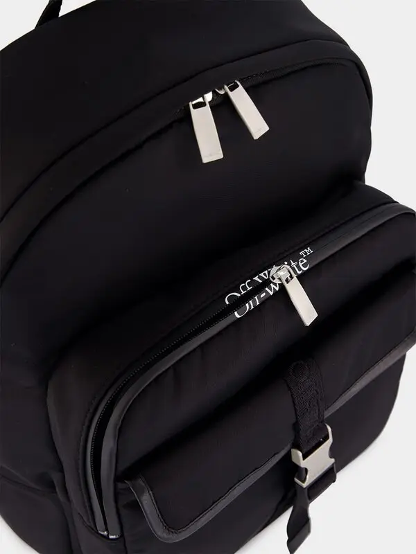 Off-White Leather Outdoor Backpack