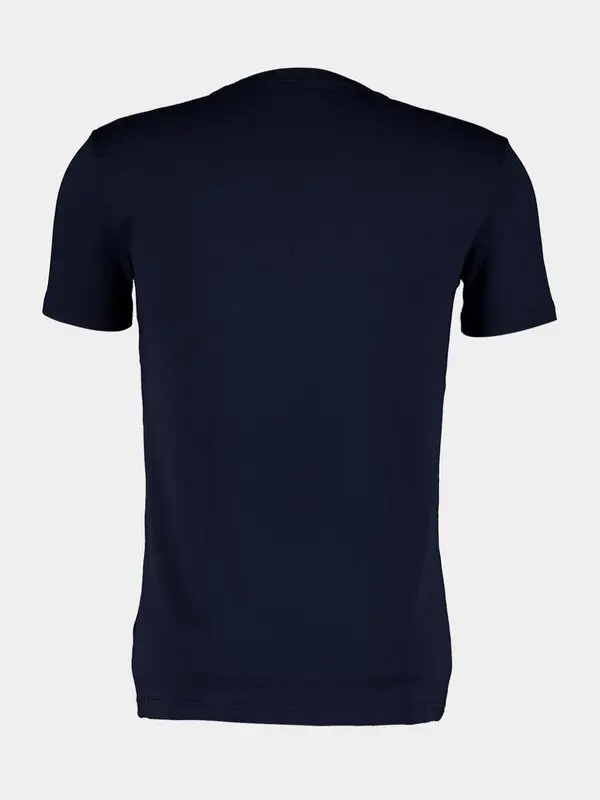 TOM FORD Navy V-neck T-shirt