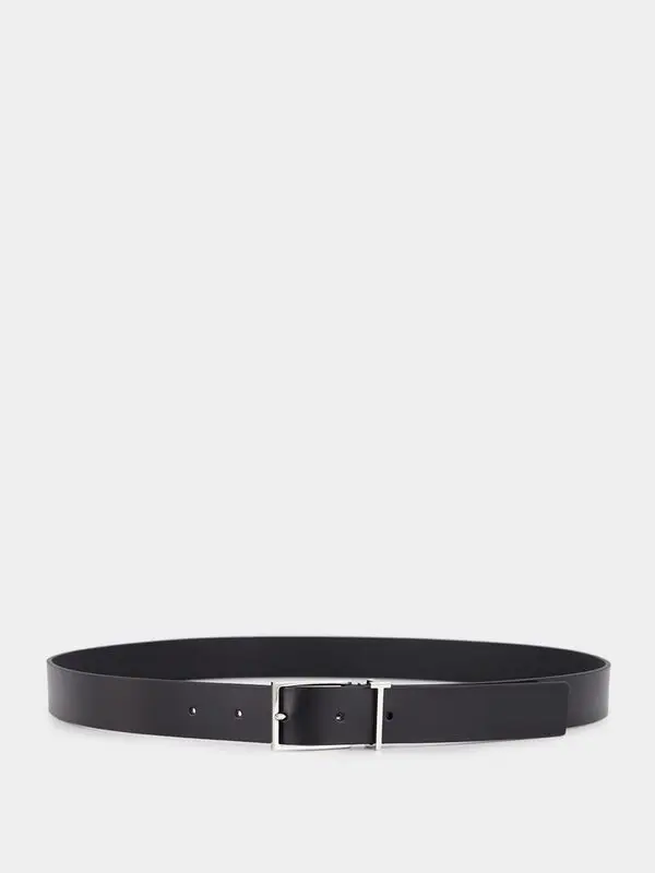 TOM FORD Vacchetta Leather T-loop Belt - Black