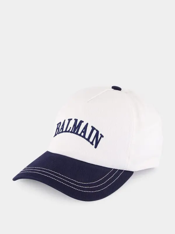 Balmain Two-tone Cotton Vintage Cap