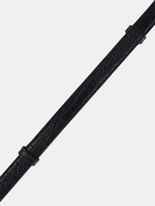 TOM FORD Calf Leather Belt With Gold-tone Buckle