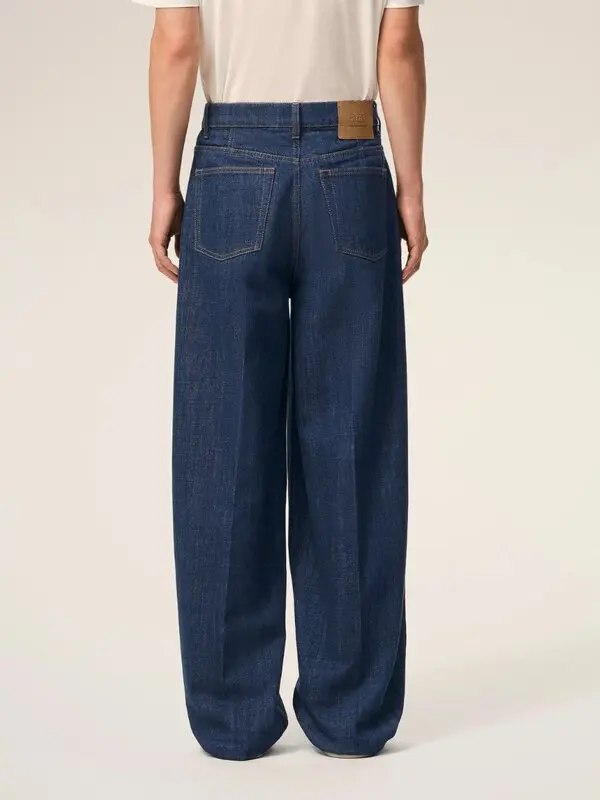 AMI Paris Cotton Balloon Fit Jeans - Blue