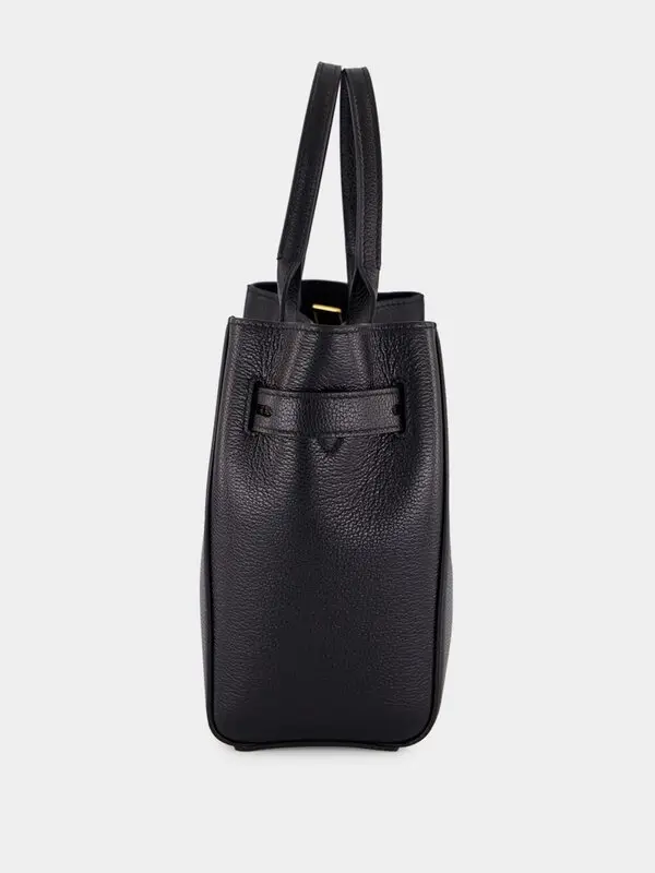 TOM FORD Leather Belted Tote Bag - Black