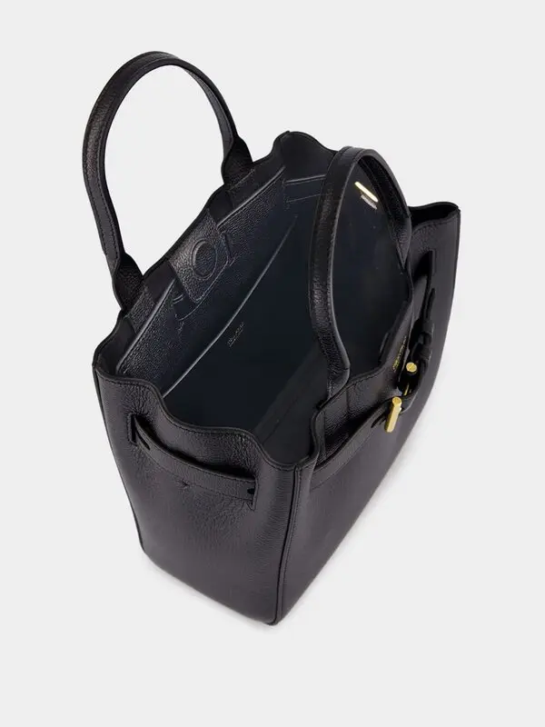 TOM FORD Leather Belted Tote Bag - Black