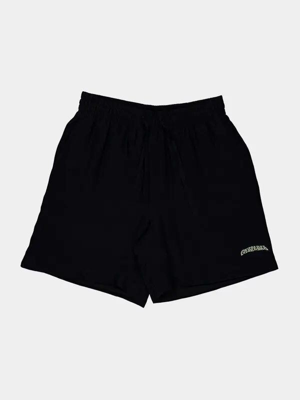 Casablanca Volcano Jacquard Silk Shorts - Multicolour