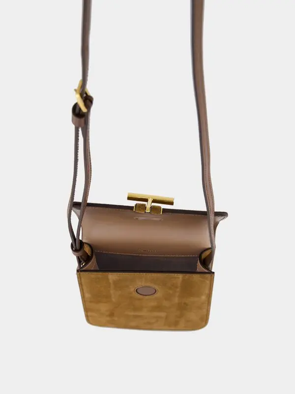 TOM FORD Tara Mini Bag In Calf Leather - Brown