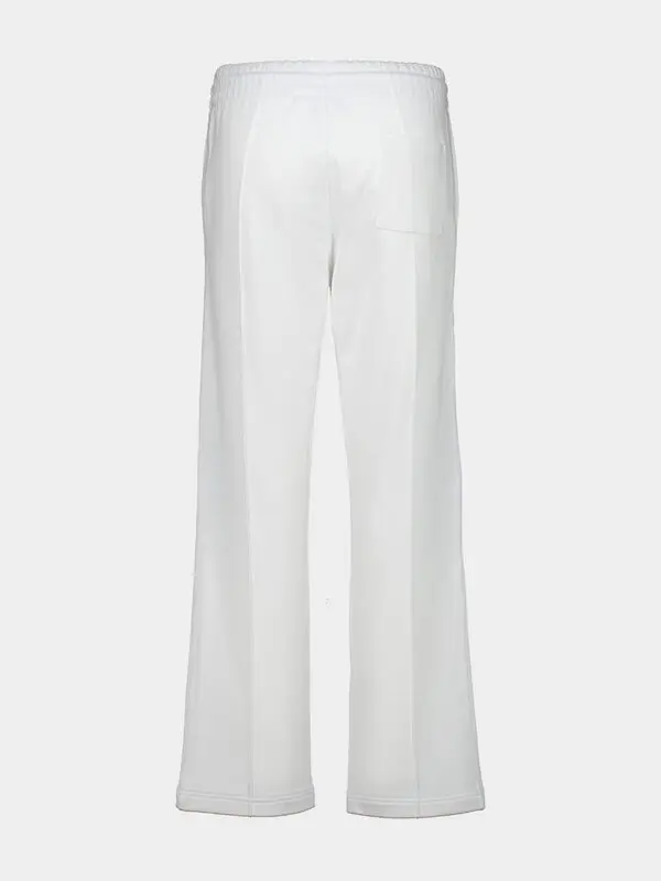 Casablanca Tennis Club Icon Pintuck Joggers - White