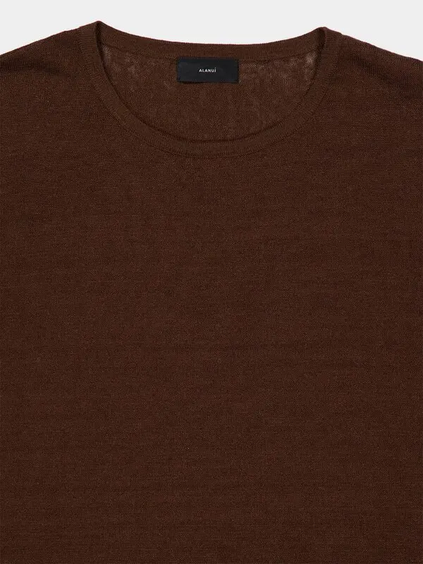 Alanui Linen Casual Fit Short-sleeve T-shirt - Brown