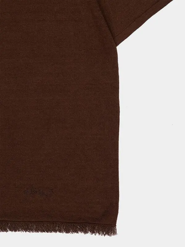 Alanui Linen Casual Fit Short-sleeve T-shirt - Brown