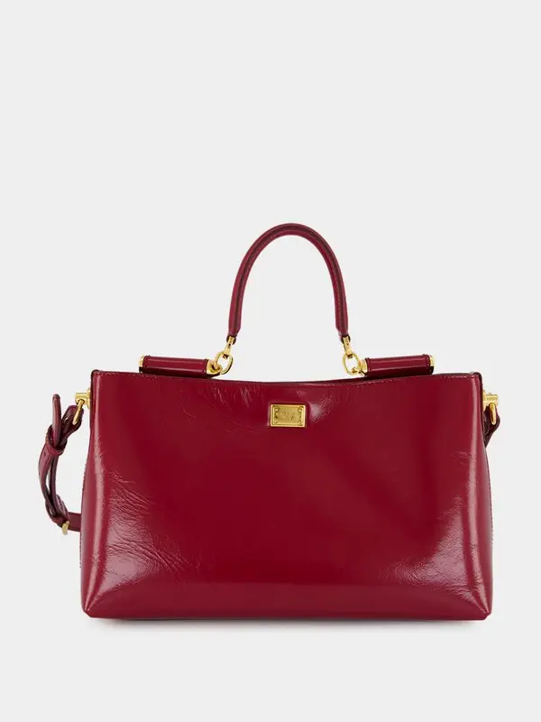 Dolce & Gabbana Vittoria Handbag In Calfskin - Red
