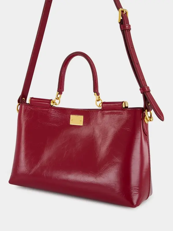 Dolce & Gabbana Vittoria Handbag In Calfskin - Red