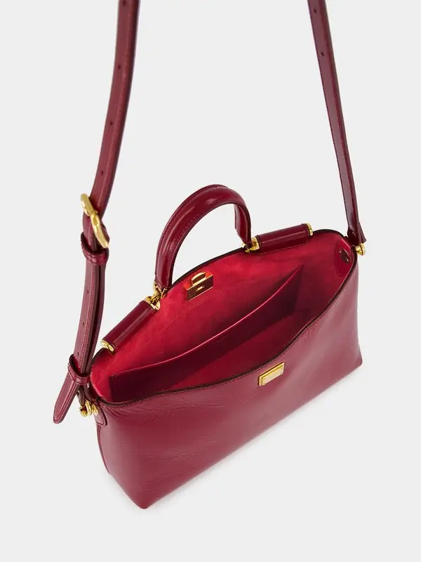 Dolce & Gabbana Vittoria Handbag In Calfskin - Red