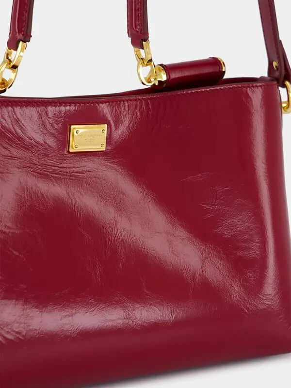 Dolce & Gabbana Vittoria Handbag In Calfskin - Red