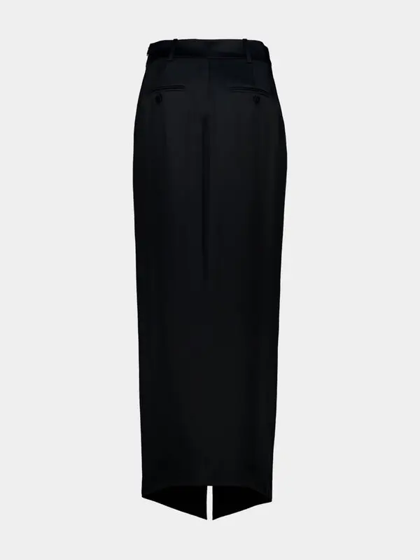 TOM FORD Crepe Envers Satin Tailored Skirt