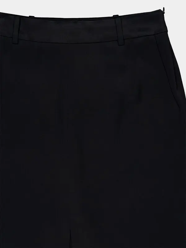 TOM FORD Crepe Envers Satin Tailored Skirt