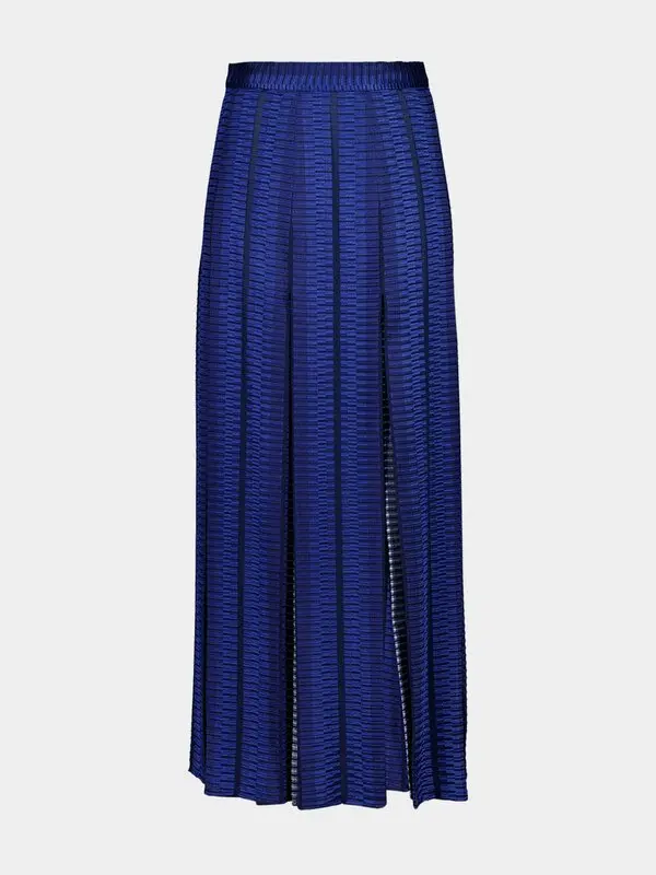 Zeus+dione Solar Jacquard Silk Midi Skirt