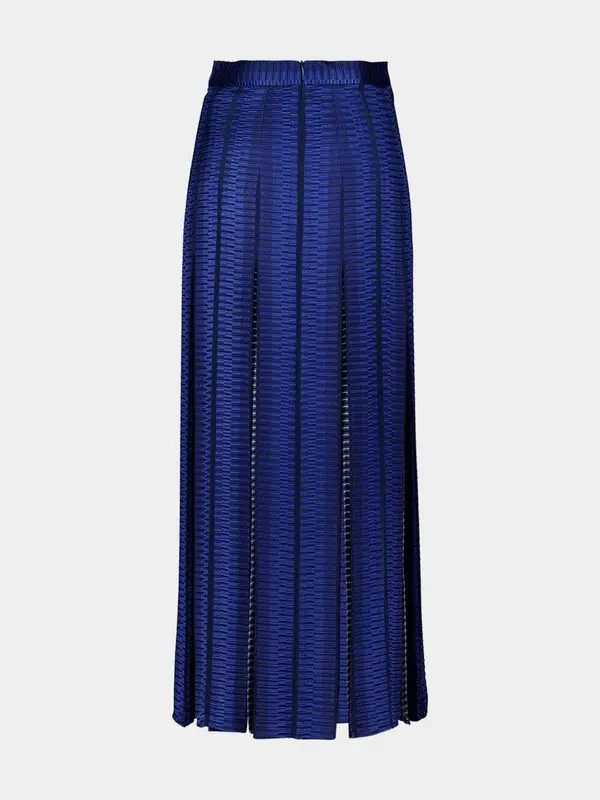 Zeus+dione Solar Jacquard Silk Midi Skirt