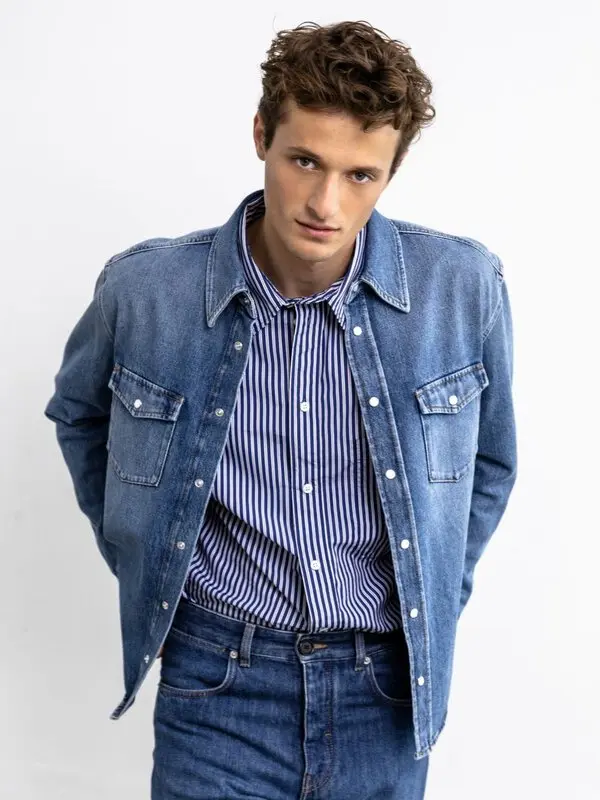 Balenciaga Striped Oversized Cotton Shirt