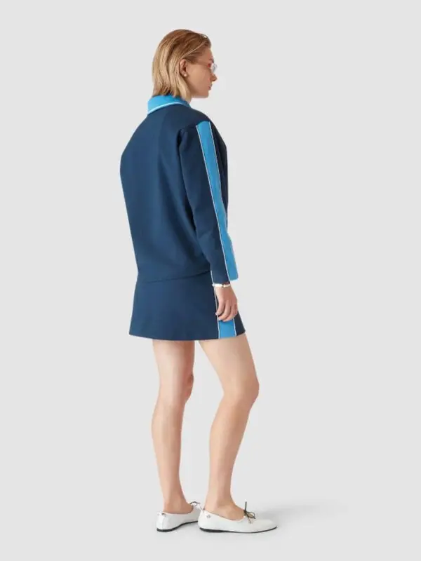 Casablanca Punto Polo Collared Sweatshirt - Blue