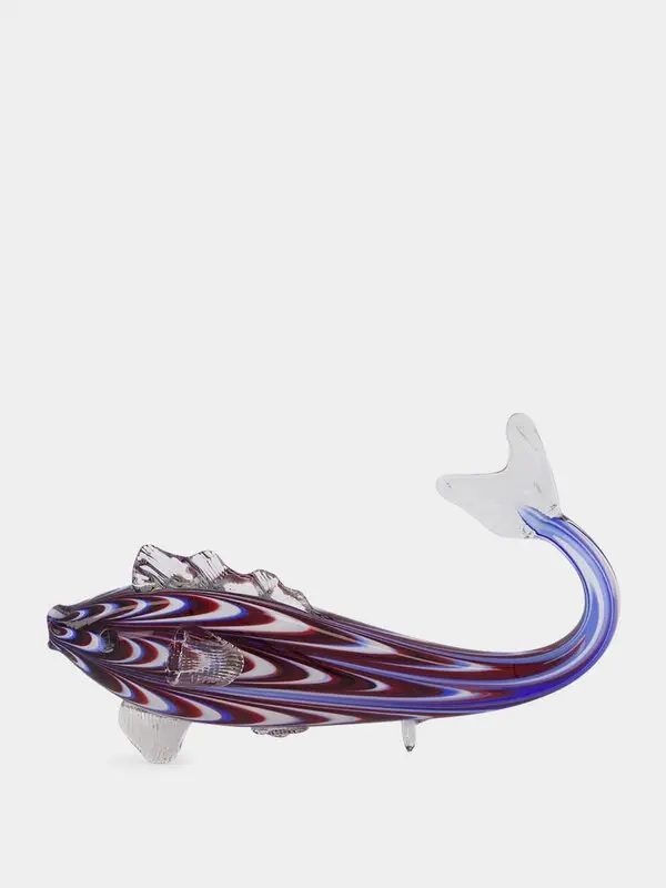 ALL ORIGINE Glass Fish Sculpture - Multicolour