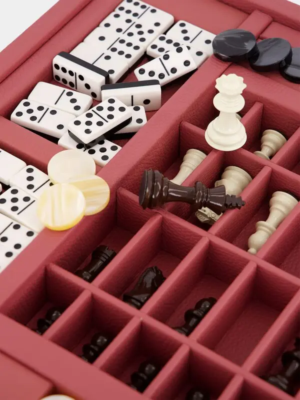 Hector Saxe Paris Bois De Rose Leather Multi-game Box