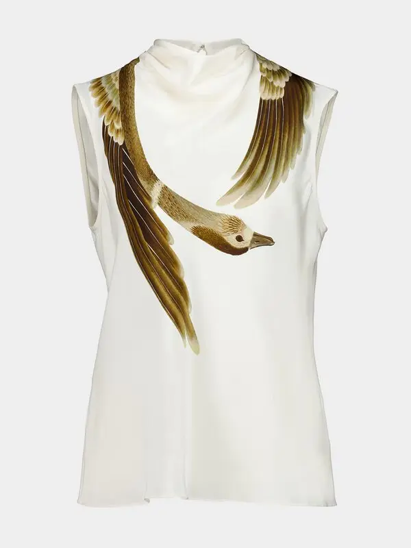Altuzarra Silk Sleeveless Top - White