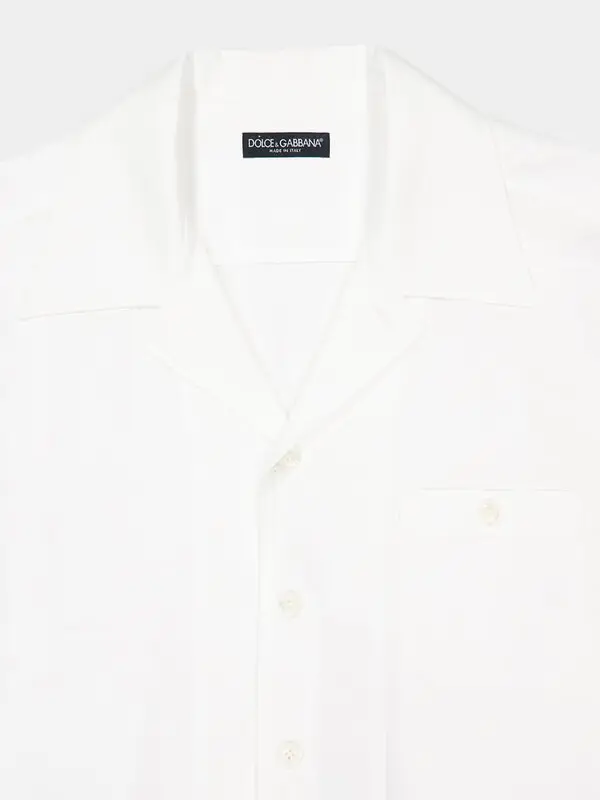 Dolce & Gabbana Cotton Short-sleeve Shirt - White