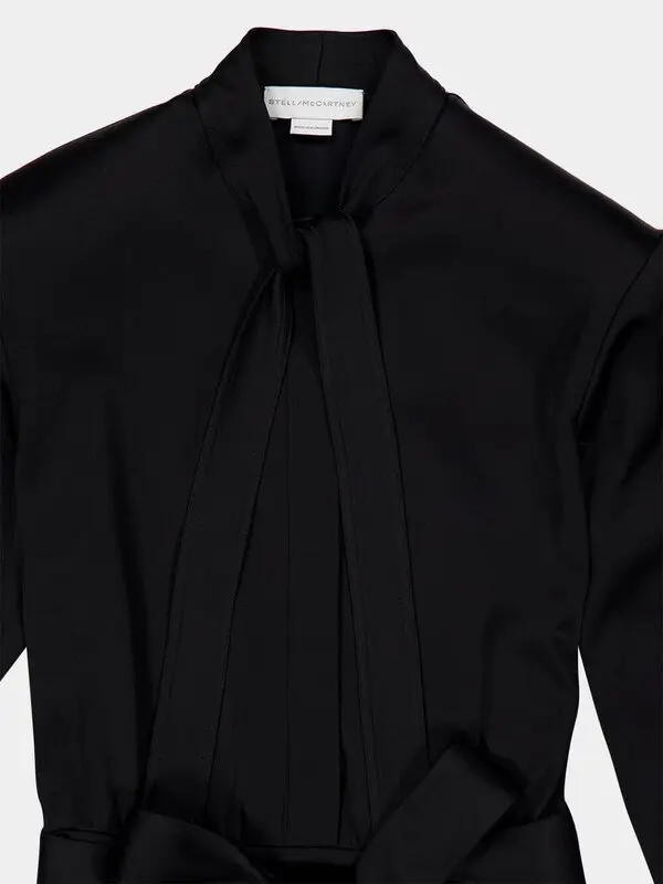 Stella McCartney Tie-neck Midi Dress