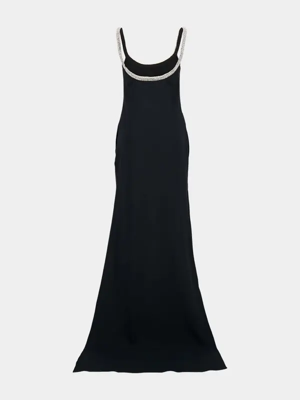 TOM FORD Crystal Embroidered Asymmetric Cocktail Dress