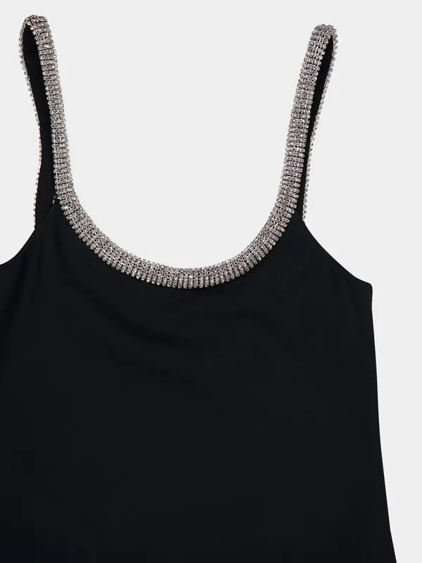 TOM FORD Crystal Embroidered Asymmetric Cocktail Dress