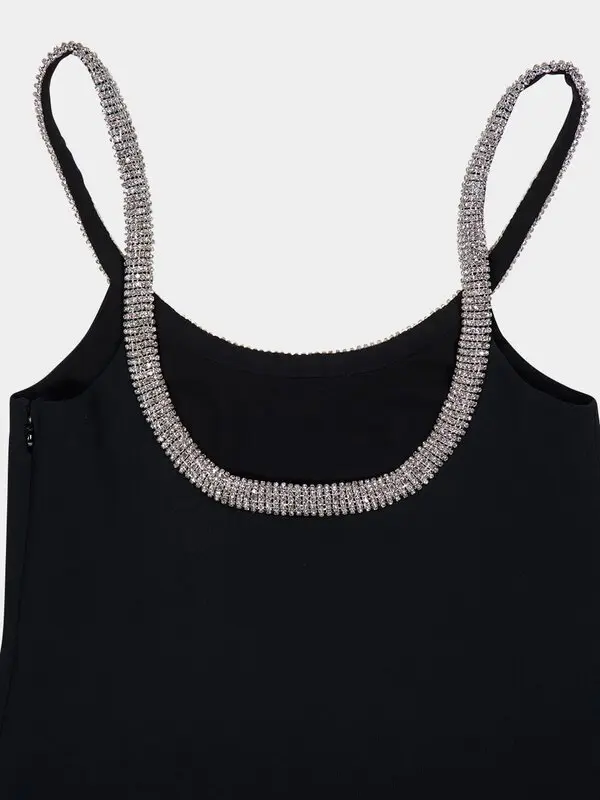 TOM FORD Crystal Embroidered Asymmetric Cocktail Dress