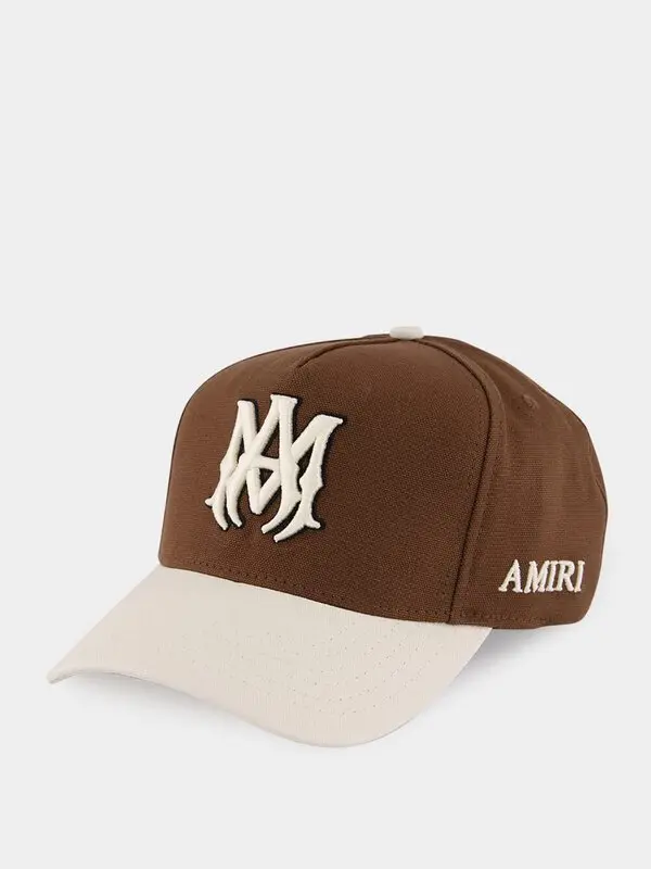 Amiri Two-tone Cotton Cap - Brown