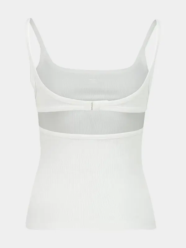 COURREGES Heritage 90s Rib Cotton Tank Top