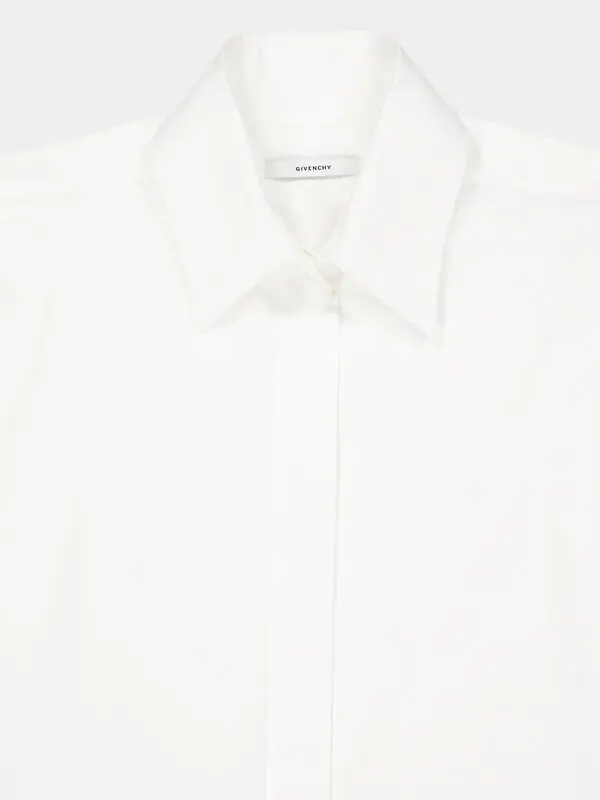 Givenchy Asymmetric Cotton Poplin Shirt - White