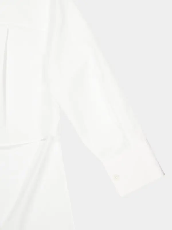 Givenchy Asymmetric Cotton Poplin Shirt - White
