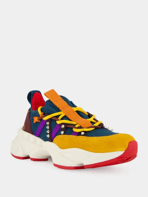 CHRISTIAN LOUBOUTIN Trailnrun Low-top Leather Sneakers - Multicolour