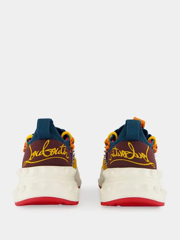 CHRISTIAN LOUBOUTIN Trailnrun Low-top Leather Sneakers - Multicolour