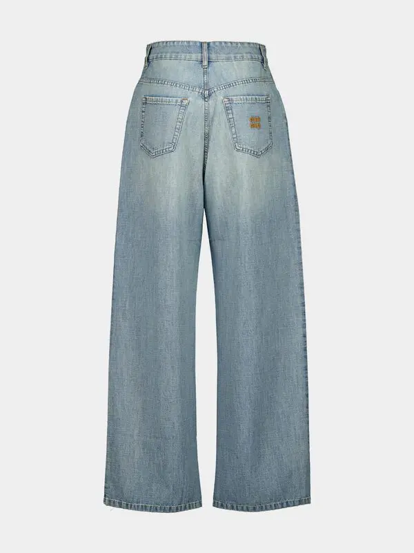 Miu Miu High-rise Loose Fit Jeans