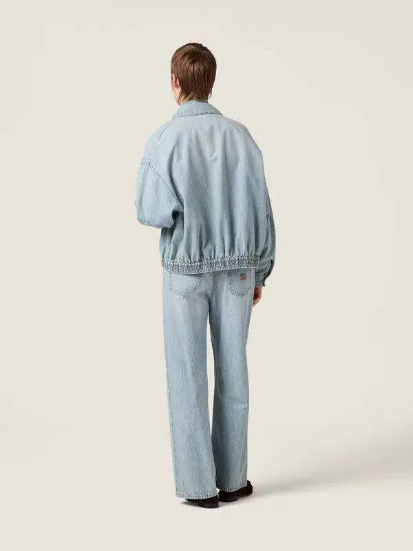 Miu Miu High-rise Loose Fit Jeans - Blue