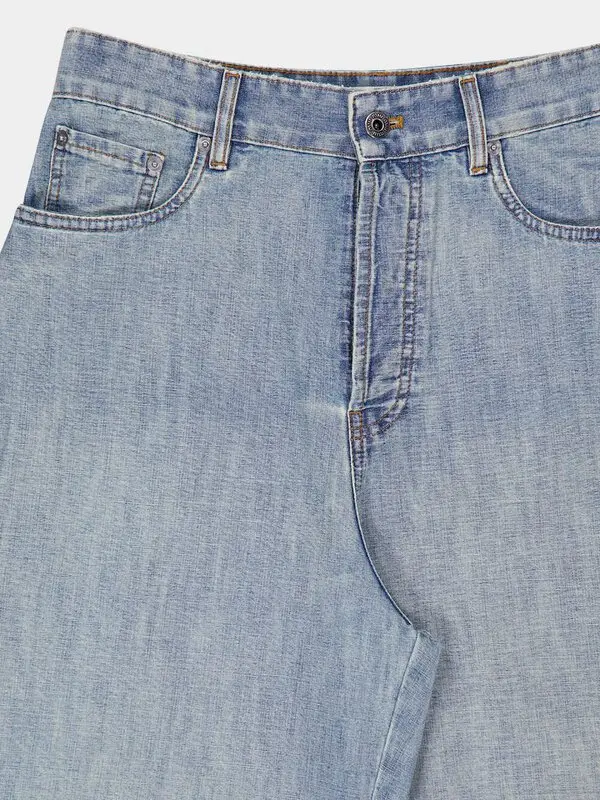 Miu Miu High-rise Loose Fit Jeans - Blue