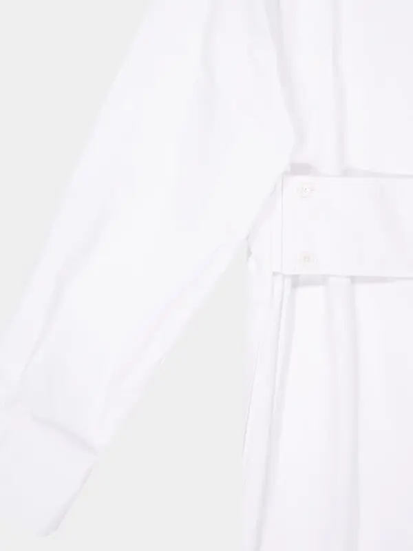COURREGES Cotton Mini Shirt Dress