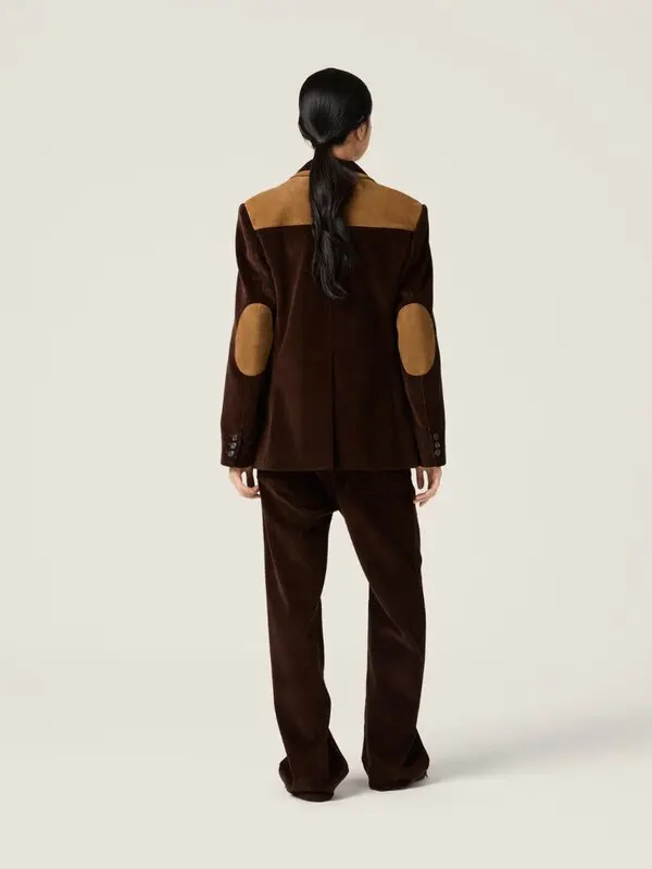 Miu Miu Corduroy Wide-leg Pants - Brown