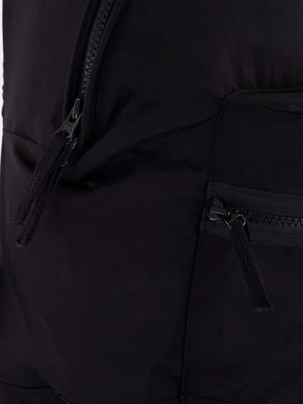 Stone Island Coated Nylon Backpack With Logo Patch - Black