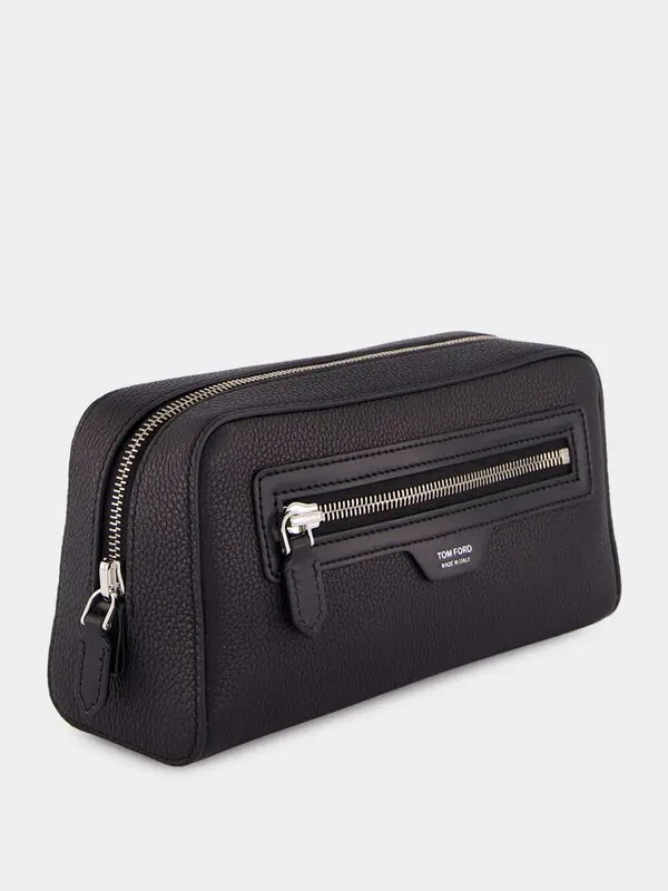 TOM FORD Leather Toiletry Bag - Black