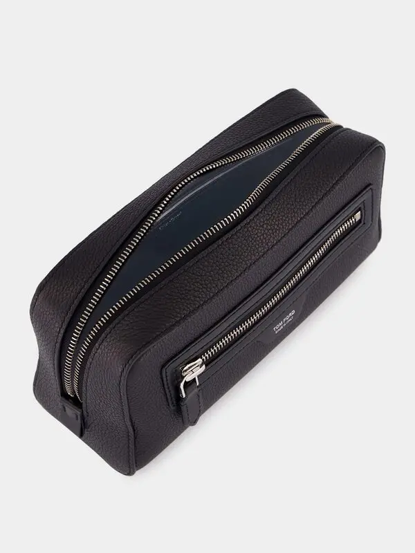TOM FORD Leather Toiletry Bag - Black