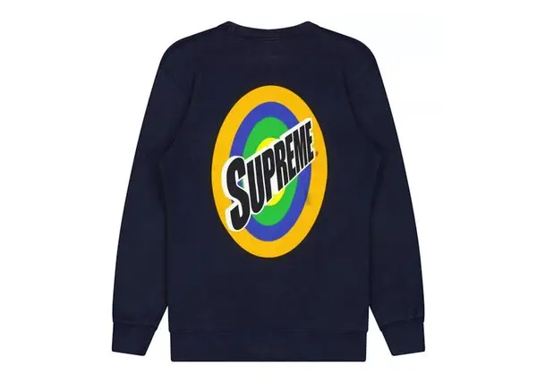 Supreme Spin Crewneck Sweatshirt - Navy Blue