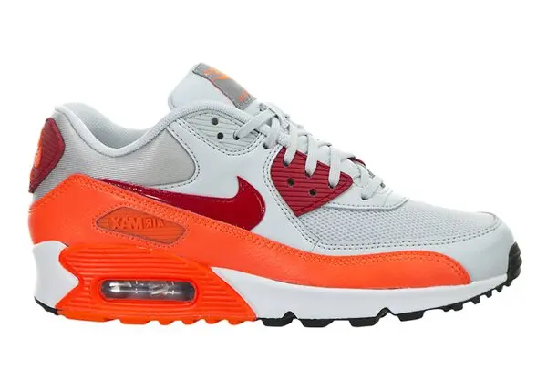 Nike Air Max 90 Essential Sneakers - Pure Platinum/gym Red/total Crimson