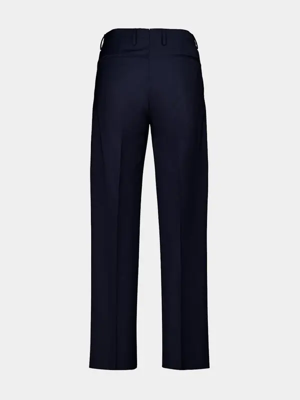 Boglioli Straight Fit Wool Trousers