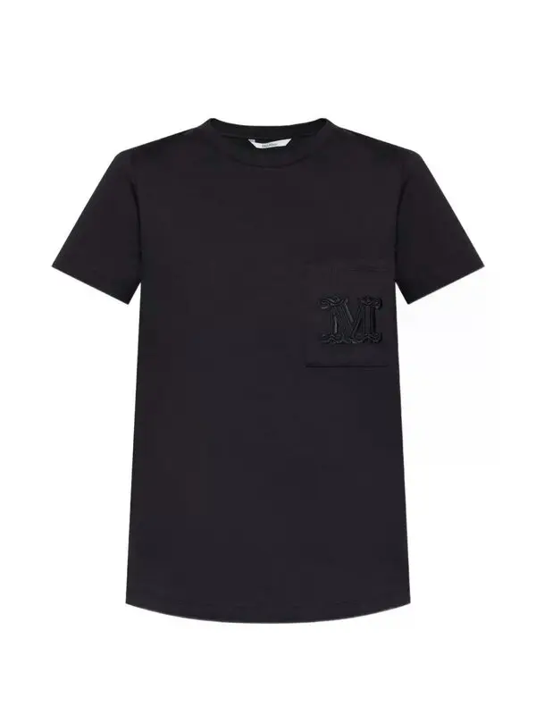 Max Mara Logo-detail T-shirt - Black