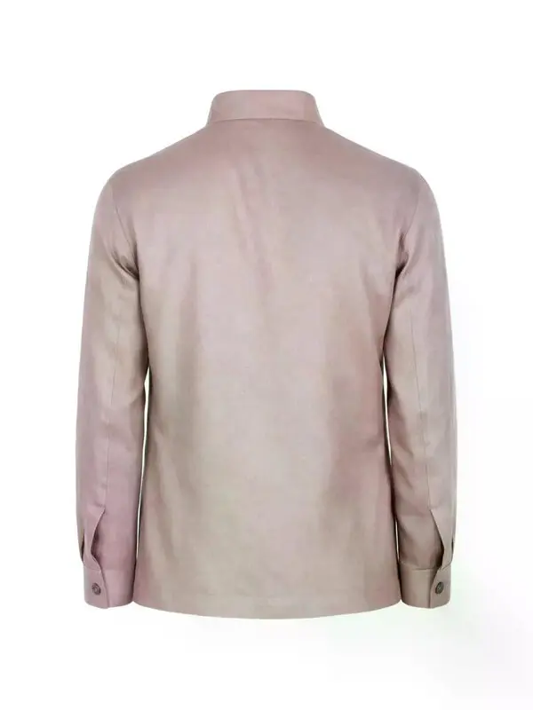 Tagliatore Button-up Guru Collar Jacket - Neutrals